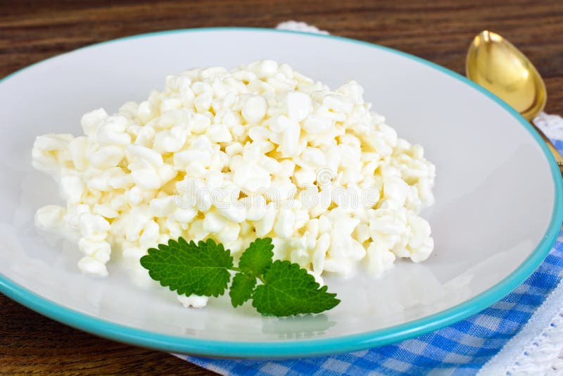 Home Dietary Fat Cottage Cheese Beaded Curd Stock Photo - Image of curd ...