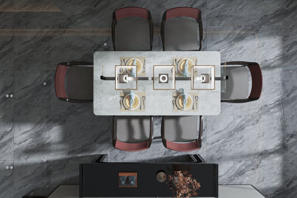 Home Dining Space Design with a Luxury Table and Chair Design and ...