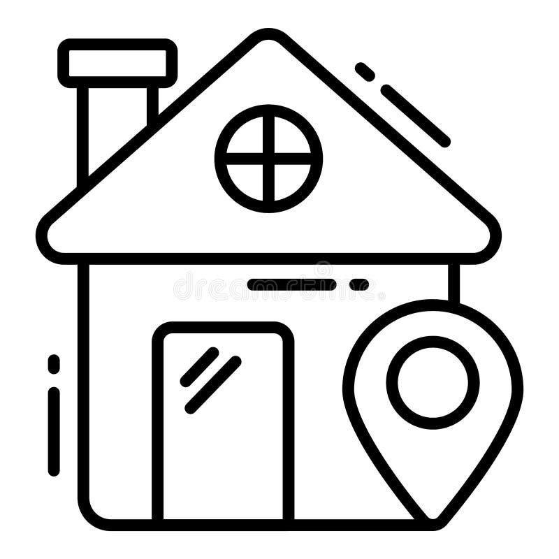 Home Direction Glyph Icon, Map and Location Icon Stock Vector ...