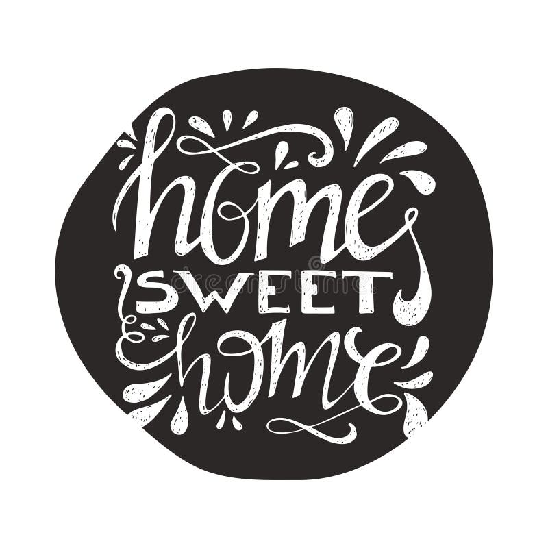 HOME doce Home ilustração do vetor. Ilustração de papel - 60211678