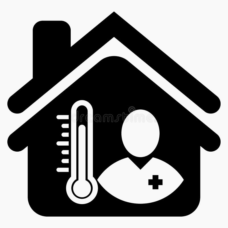 Home and doctor. Hospital stock vector. Illustration of isolated ... Home and doctor. Hospital stock vector. Illustration of isolated ...