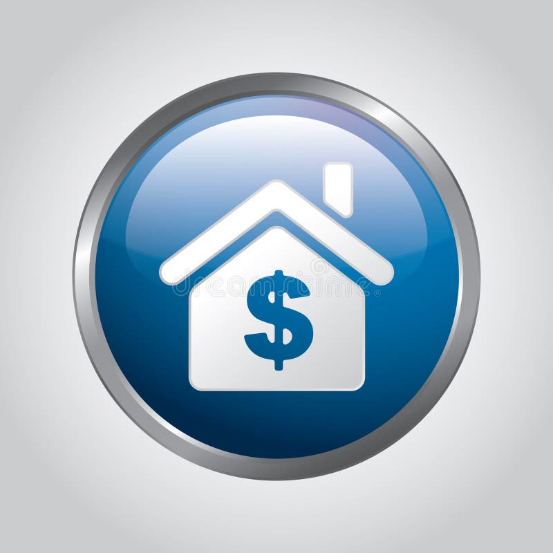 Home dollar logo stock vector. Illustration of holding - 103988321