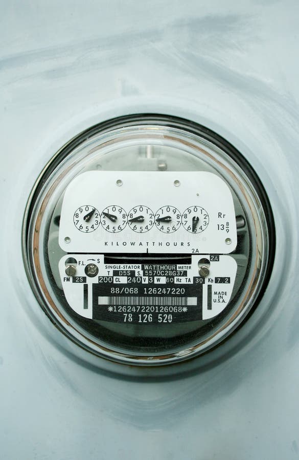Home electric power meter stock photo. Image of volt - 12149216