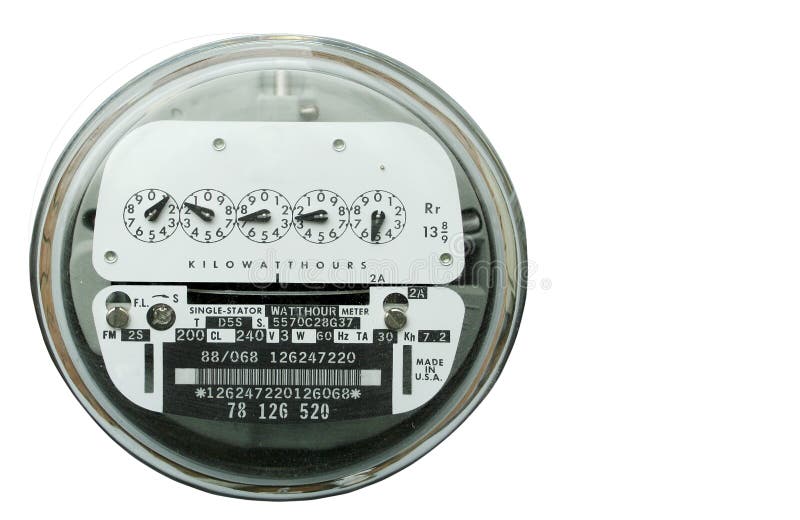 Home electric power meter stock photo. Image of volt - 12149216