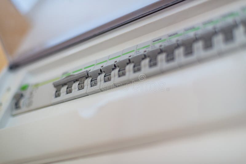 Home electric switches box stock photo. Image of power - 128933298