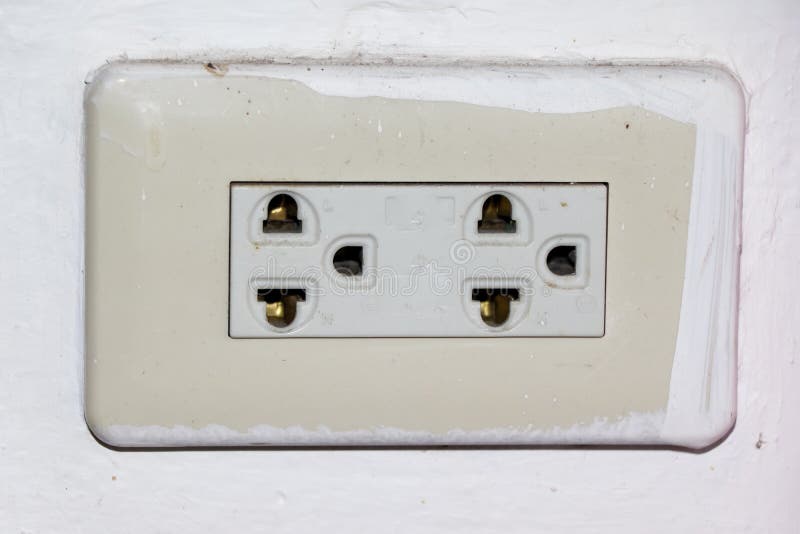 Home electrical sockets stock photo. Image of outlet - 205420826
