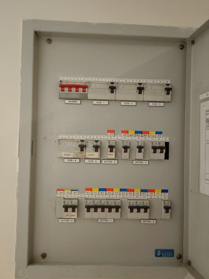 Home Electrical Switch Board Stock Image - Image of machine, home ...