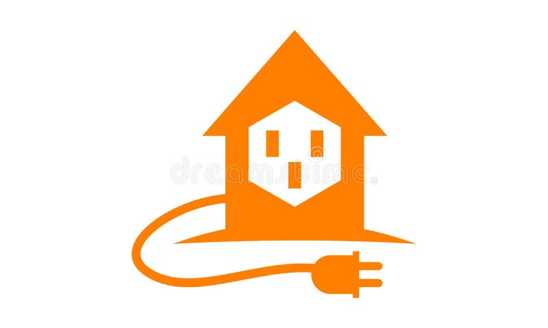 Home Electricity Logo Design Template Stock Vector - Illustration of ...
