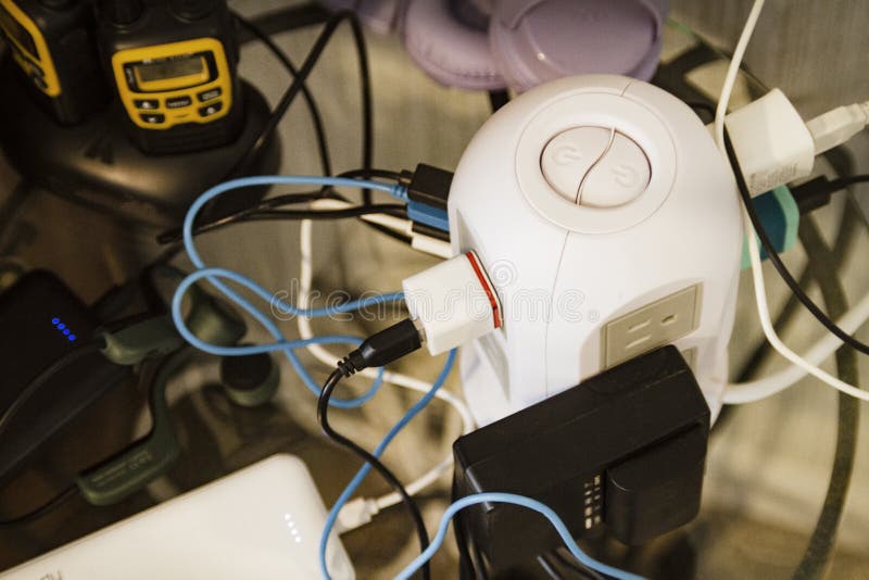 Home Electronics Charging System with Many USB and Electric Outlets ...