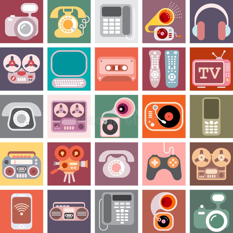 Computer Theme Collage Stock Illustrations – 78 Computer Theme Collage ...
