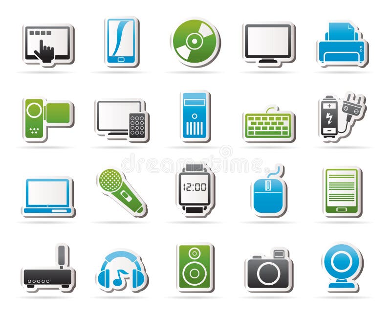 Home Electronics Appliances Circle Infographics Template Concept. Icons ...