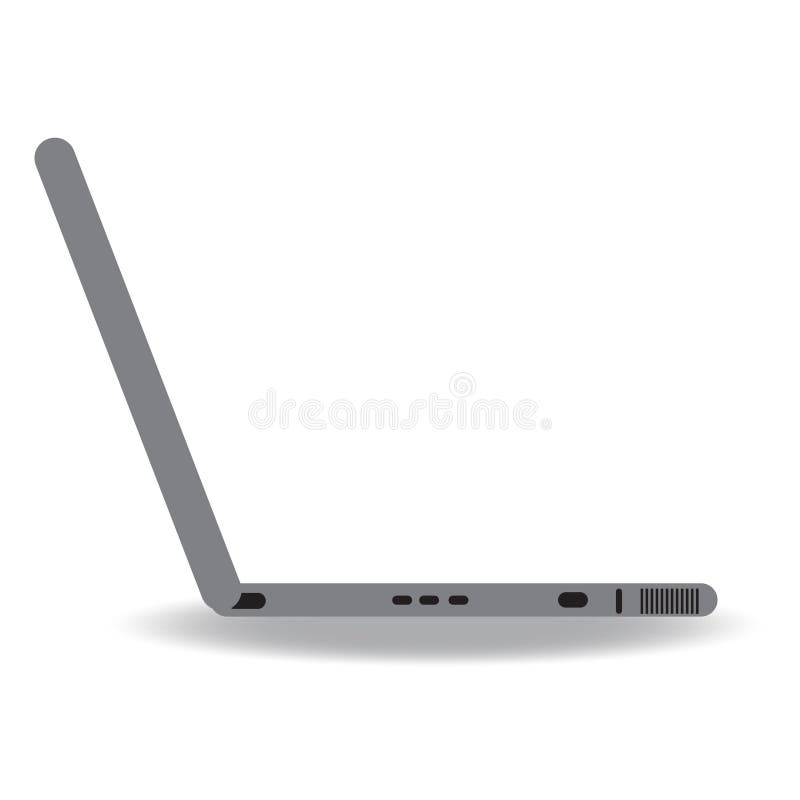 Modern Laptop Side Open Stock Illustrations – 474 Modern Laptop Side ...