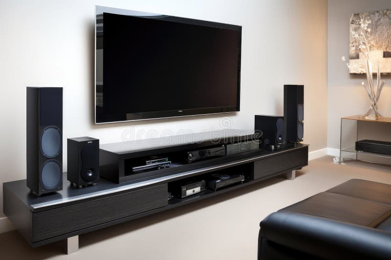 Home Entertainment System Featuring Sleek, Modern Design and Advanced ...