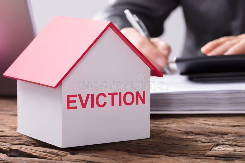 Home Eviction. Tenant Evicted from House Stock Image - Image of loan ...