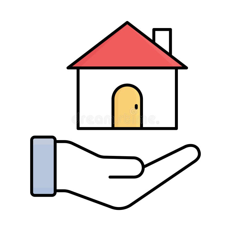 Home Fill Inside Vector Icon Which Can Easily Modify or Edit Stock ...