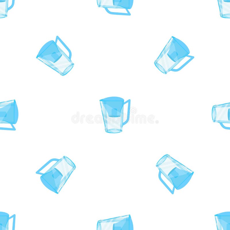 Home Filter Jug Pattern Seamless Vector Stock Vector - Illustration of ...