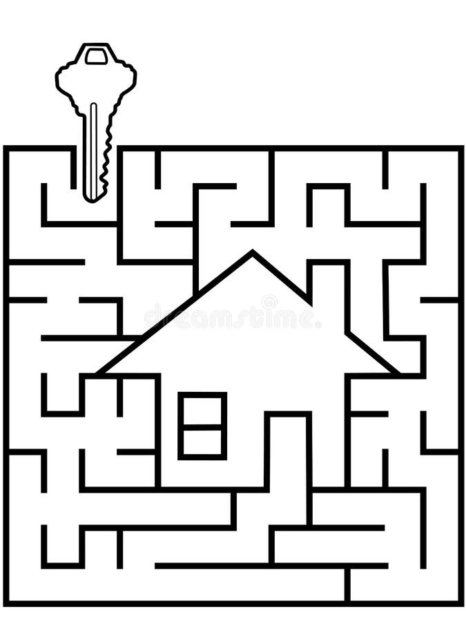 Letter J Maze Game for Kids Stock Vector - Illustration of answer ...