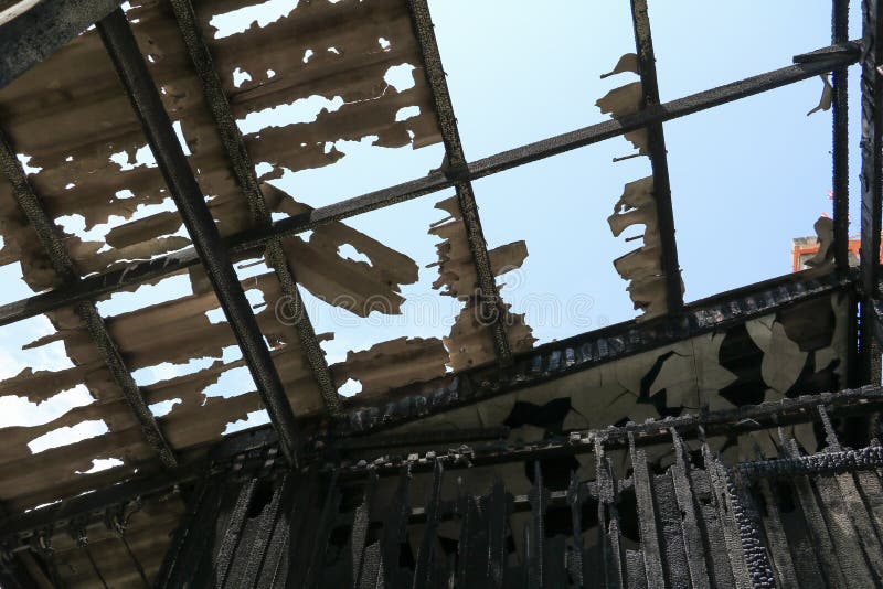 Home Fire Detail Image Conflagration Stock Image - Image of home ...