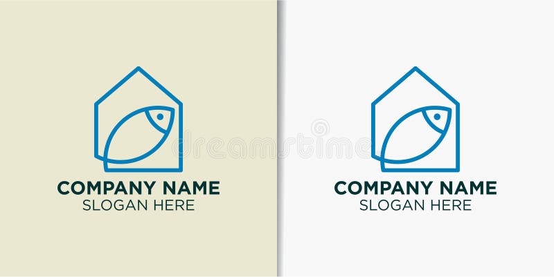 Home and Fish Logo Template Stock Vector - Illustration of ranch ...