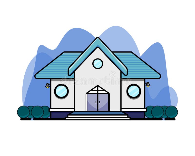 Home Flat Design Vector Design Stock Vector - Illustration of ...
