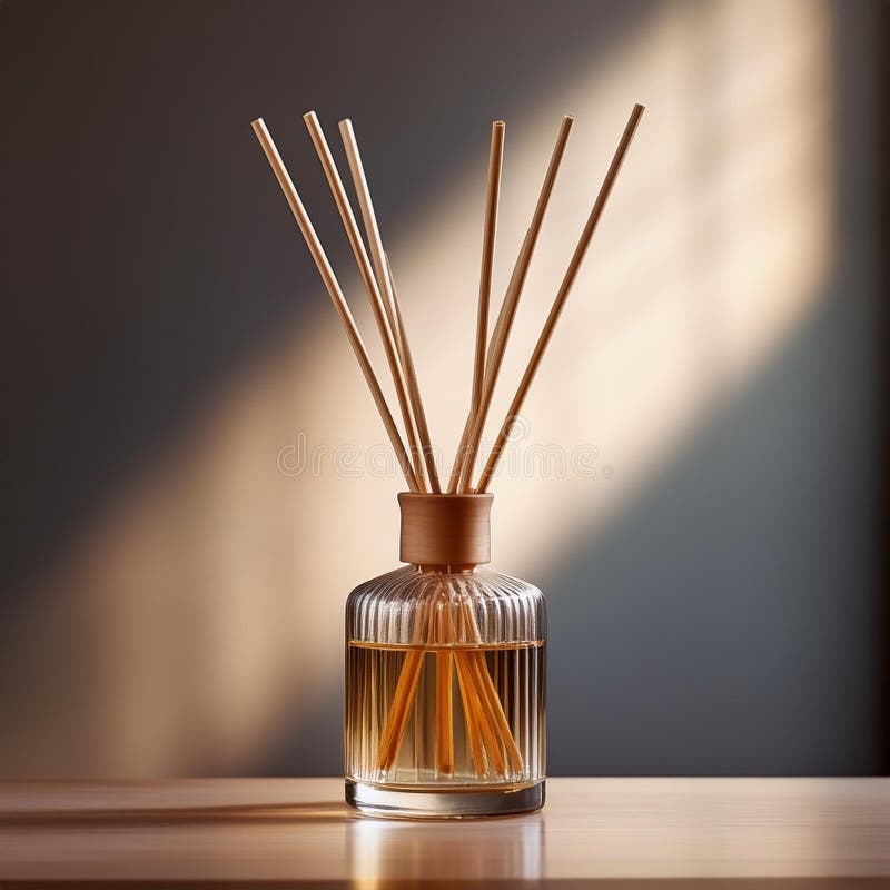 Home Fragrance Diffuser with Wooden Reed Sticks, AI Generated Stock ...