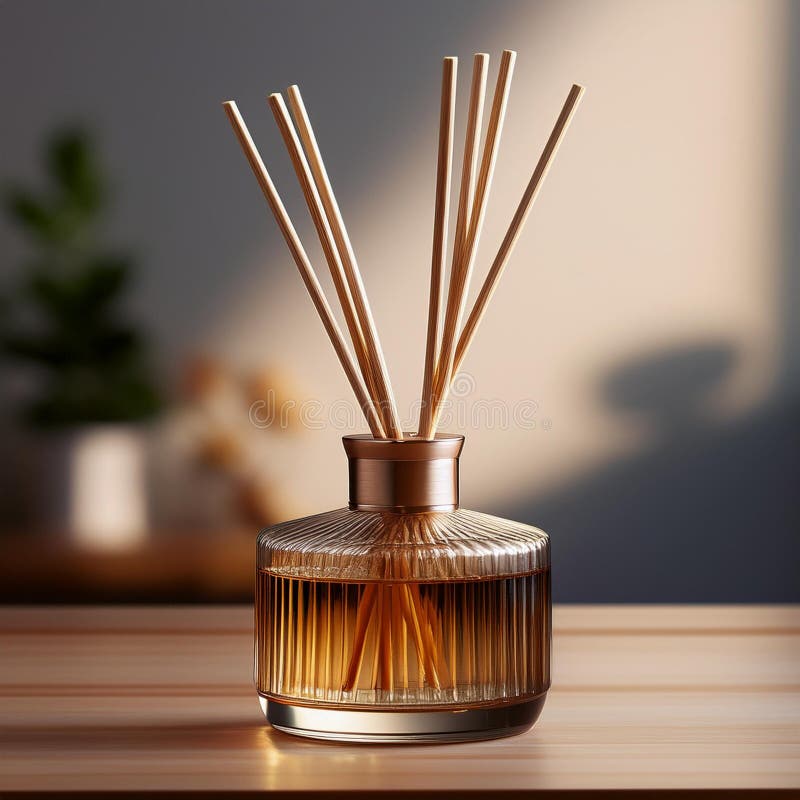 Home Fragrance Diffuser with Wooden Reed Sticks, AI Generated Stock ...