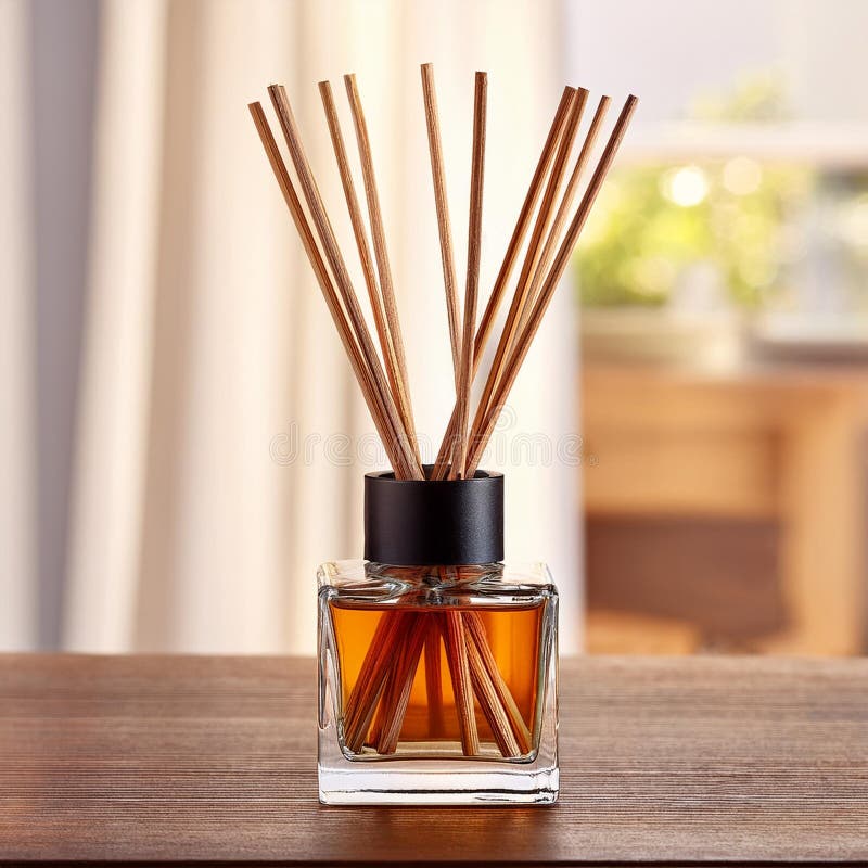 Home Fragrance Diffuser with Wooden Reed Sticks, AI Generated Stock ...