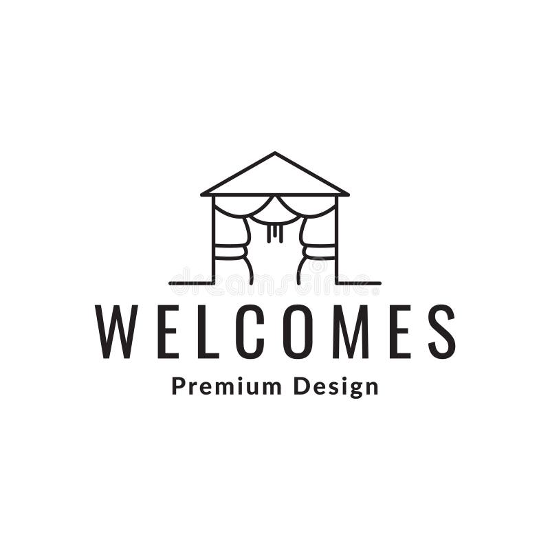 Home Gate Wedding Logo Design Vector Graphic Symbol Icon Sign ...