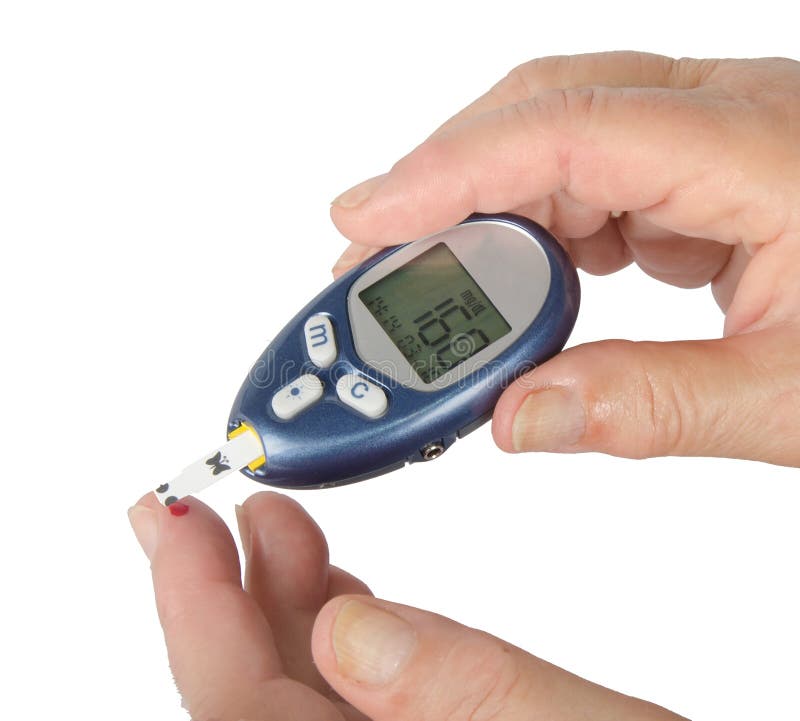 Blood glucose meter stock image. Image of normal, test - 2328621