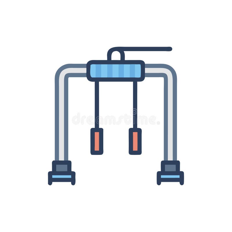 Home Gym Cable Machine Icon Stock Illustration - Illustration of ...