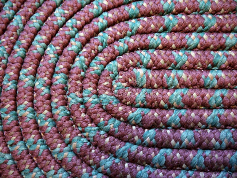 Home: Handmade Coiled Rag Rug Detail Stock Image - Image of spiral ...