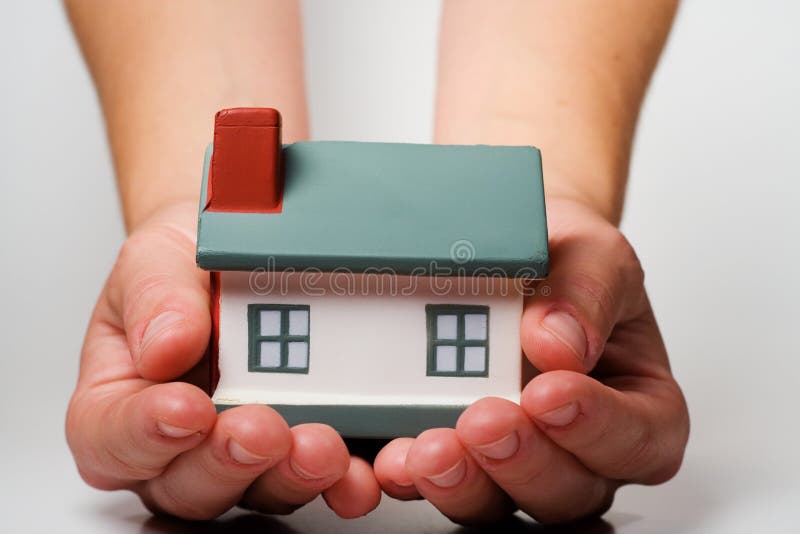 Home in Hands stock photo. Image of investment, home, close - 3338092