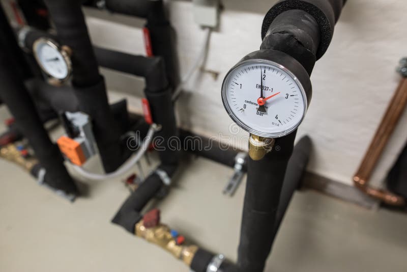 Home heating control room stock image. Image of temperature - 110125691