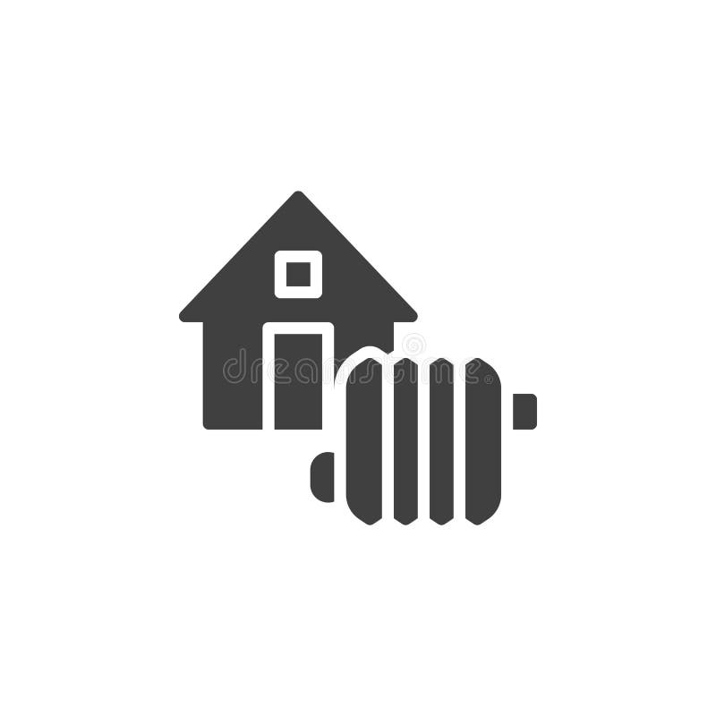 Home Heating System Vector Icon Stock Vector - Illustration of pixel ...
