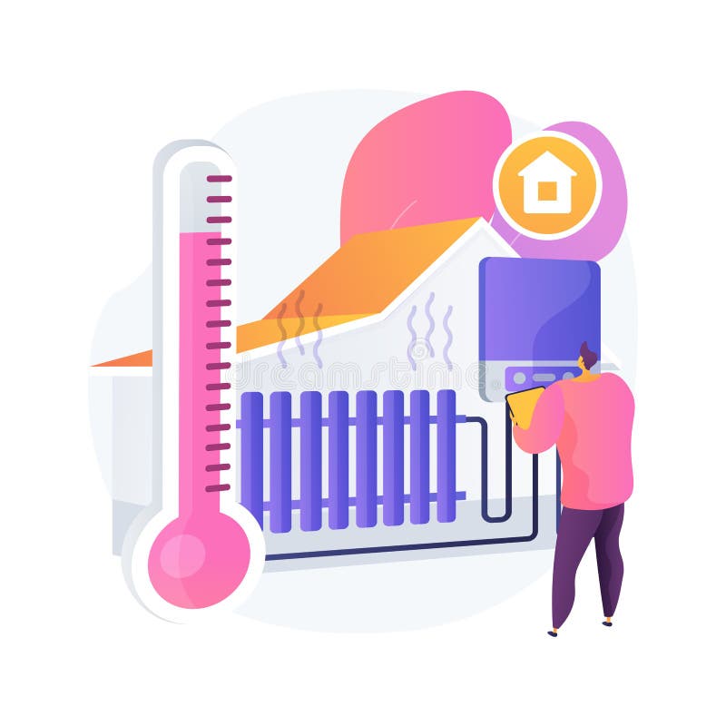 Home Heating Technologies Abstract Concept Vector Illustration. Stock ...