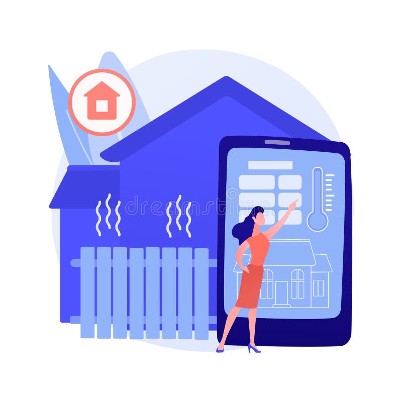 Home Heating Technologies Abstract Concept Vector Illustration. Stock ...