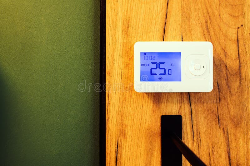 Home Heating Thermostat System Control Unit Stock Image - Image of ...