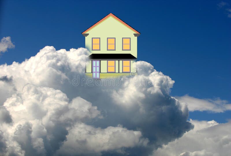 Home in the Heaven stock illustration. Image of knock - 3396290