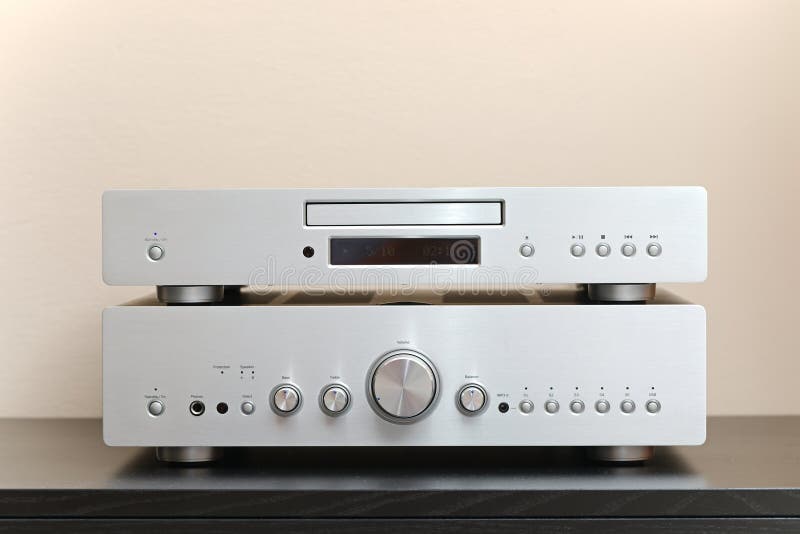 HiFi System with Turntable and Amplifier for Home Theater on Pink ...