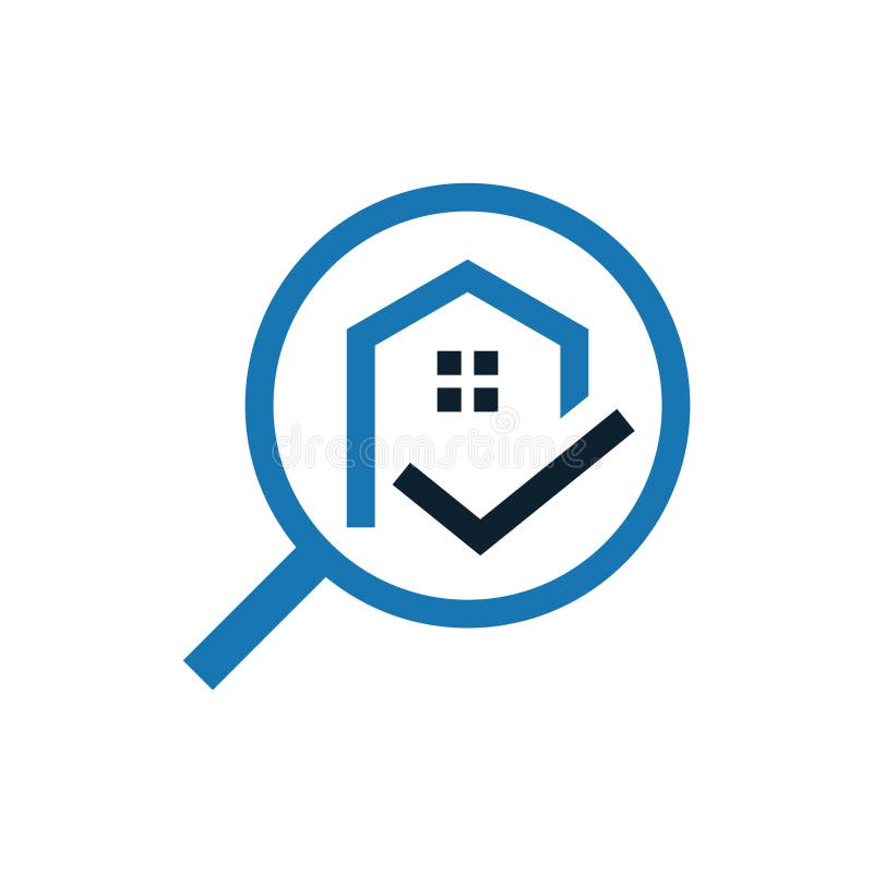 Home and Check with Design Logo Search Stock Illustration ...