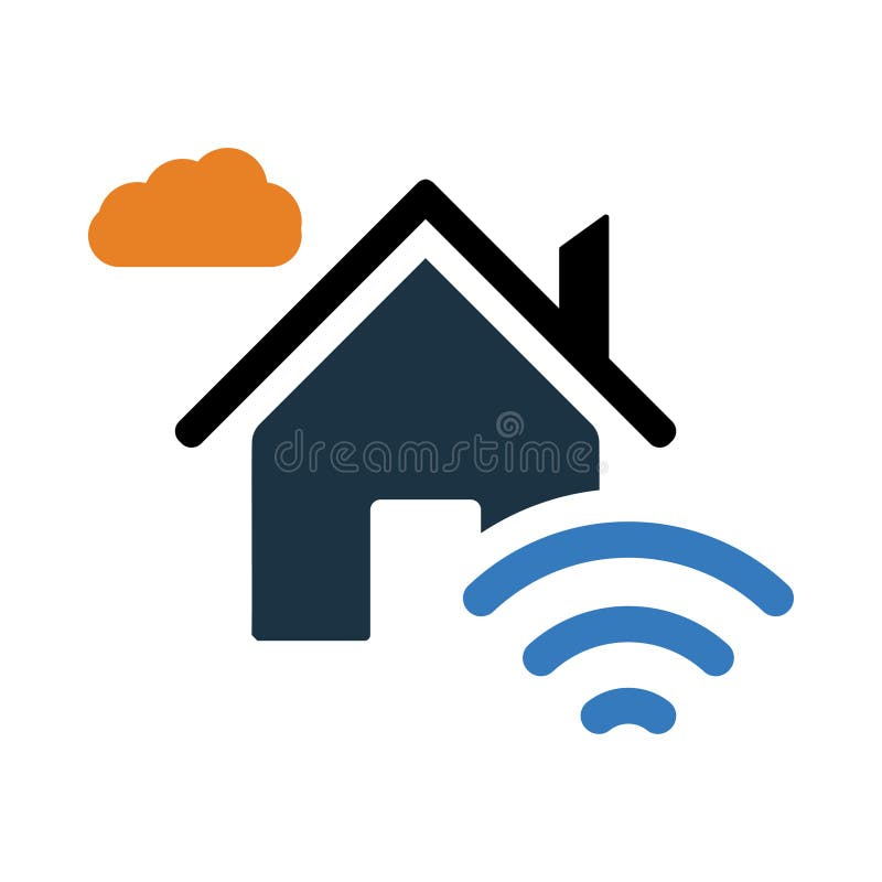 Home, House, Cloud, Wifi, Home Cloud Technology Icon Stock Vector - Illustration of technology ...