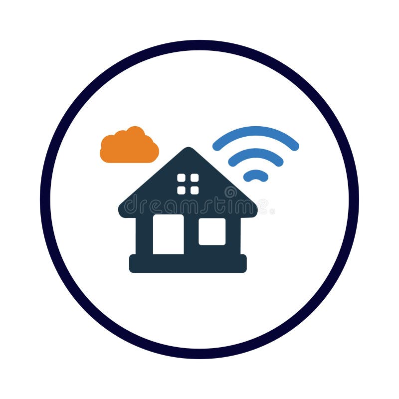 Home, House, Cloud, Wifi, Home Cloud Technology Icon Stock Vector ...