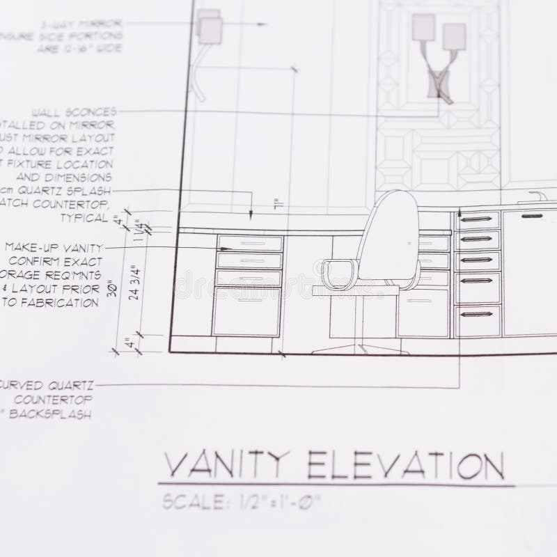 Vanity Section Drawings