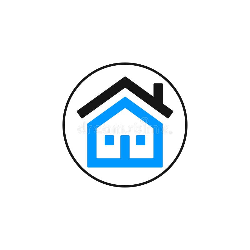 Home House Real Icon Vector Stock Vector - Illustration of element ...