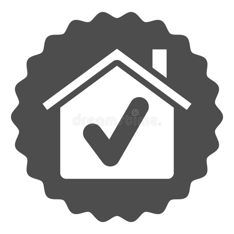 Home House Sticker Solid Icon, Building Construction Concept. Vector ...