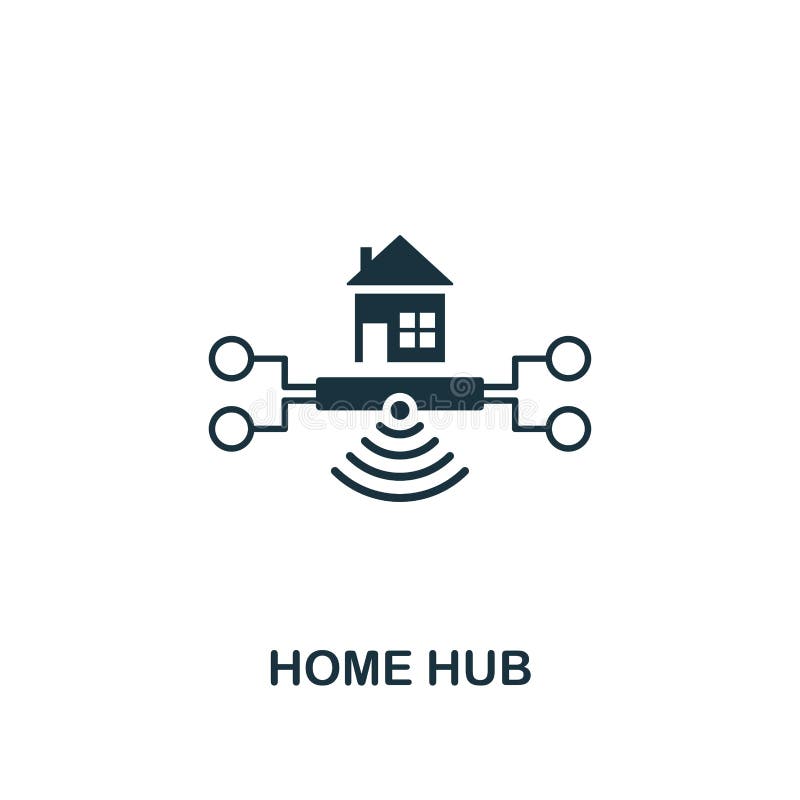 Home Hub Icon. Creative Element Design from Smart Home Icons Collection ...