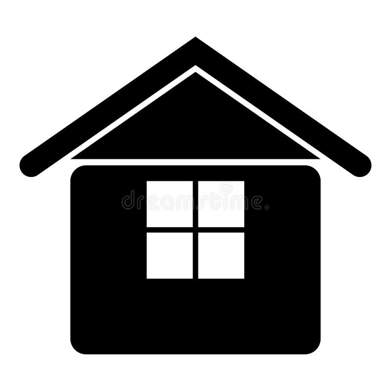 Home Icon Black Color Vector Illustration Image Flat Style Stock Vector ...