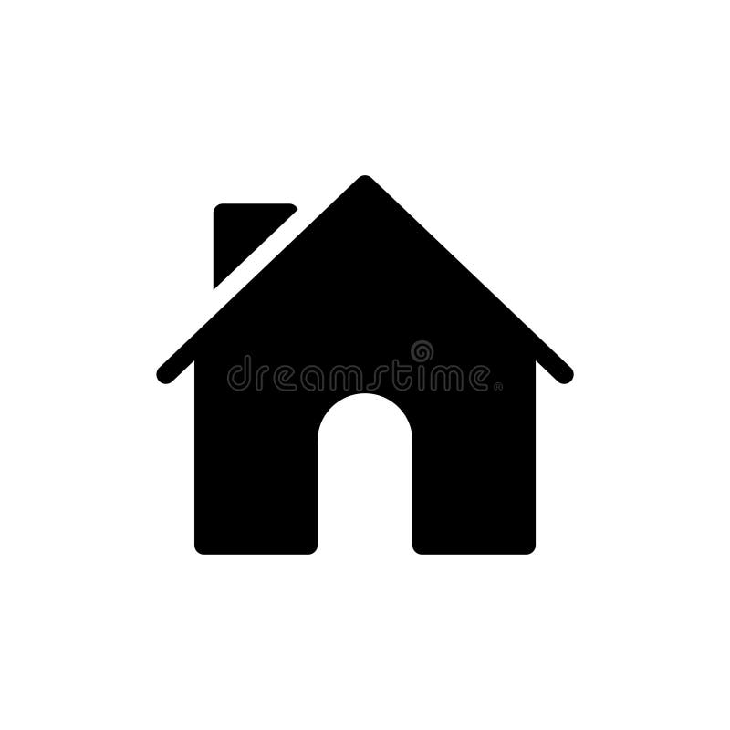Home Icon for House or Building Sign Stock Vector - Illustration of ...