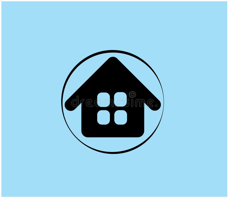 Home icon stock vector. Illustration of label, font - 205560012