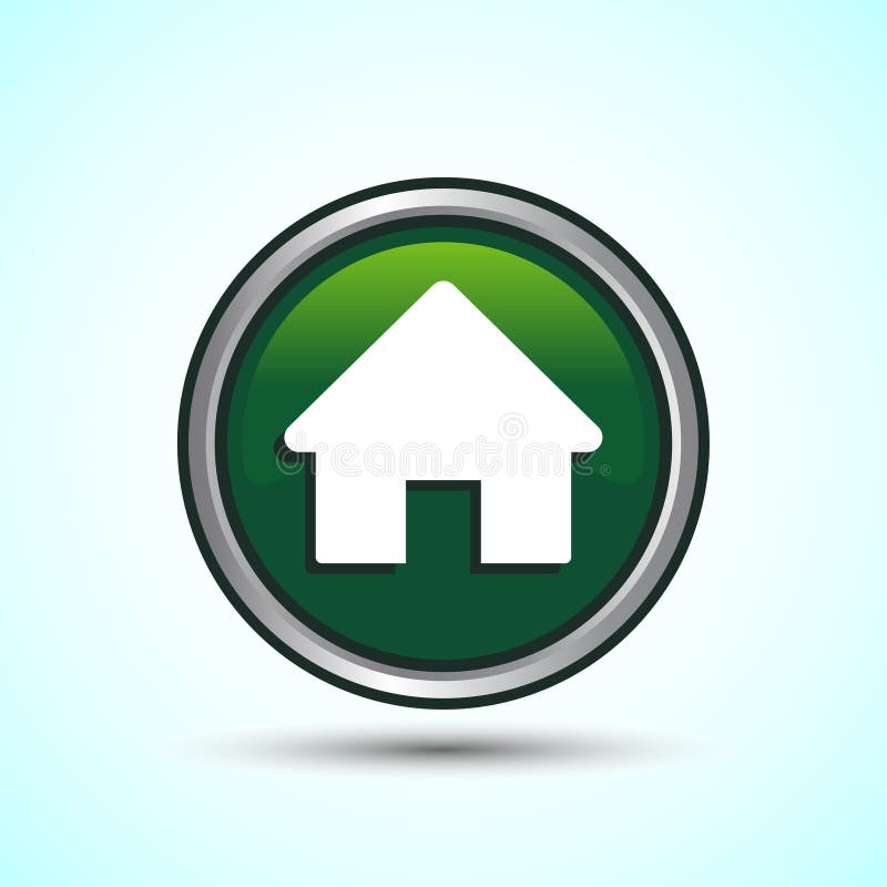 Home Icon Button Design Illustration, Main Page Icon for Mobile and Web ...
